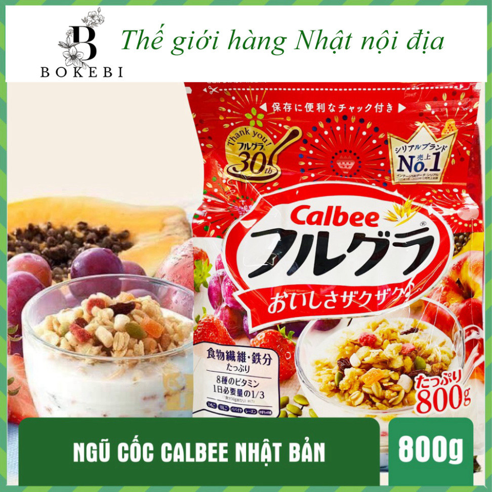 (HSD T1/2025) Ngũ Cốc Trái Cây Calbee Nhật Bản đủ vị, Ngũ Cốc Ít Đường | Shopee Việt Nam