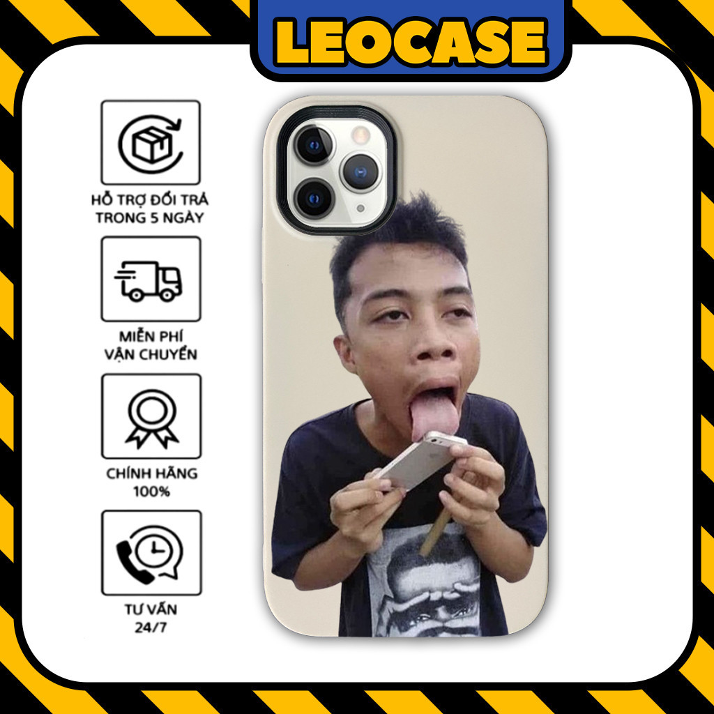 Ốp lưng iPhone silicone cao cấp Leocase Liêms mlem mlem meme hài hước ...