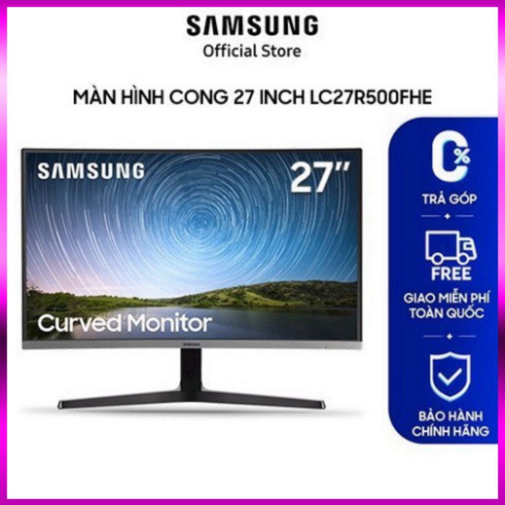 Màn hình Samsung 27 inch Cong LC27R500FHEXXV FHD AMD FreeSync 4ms Bảo ...