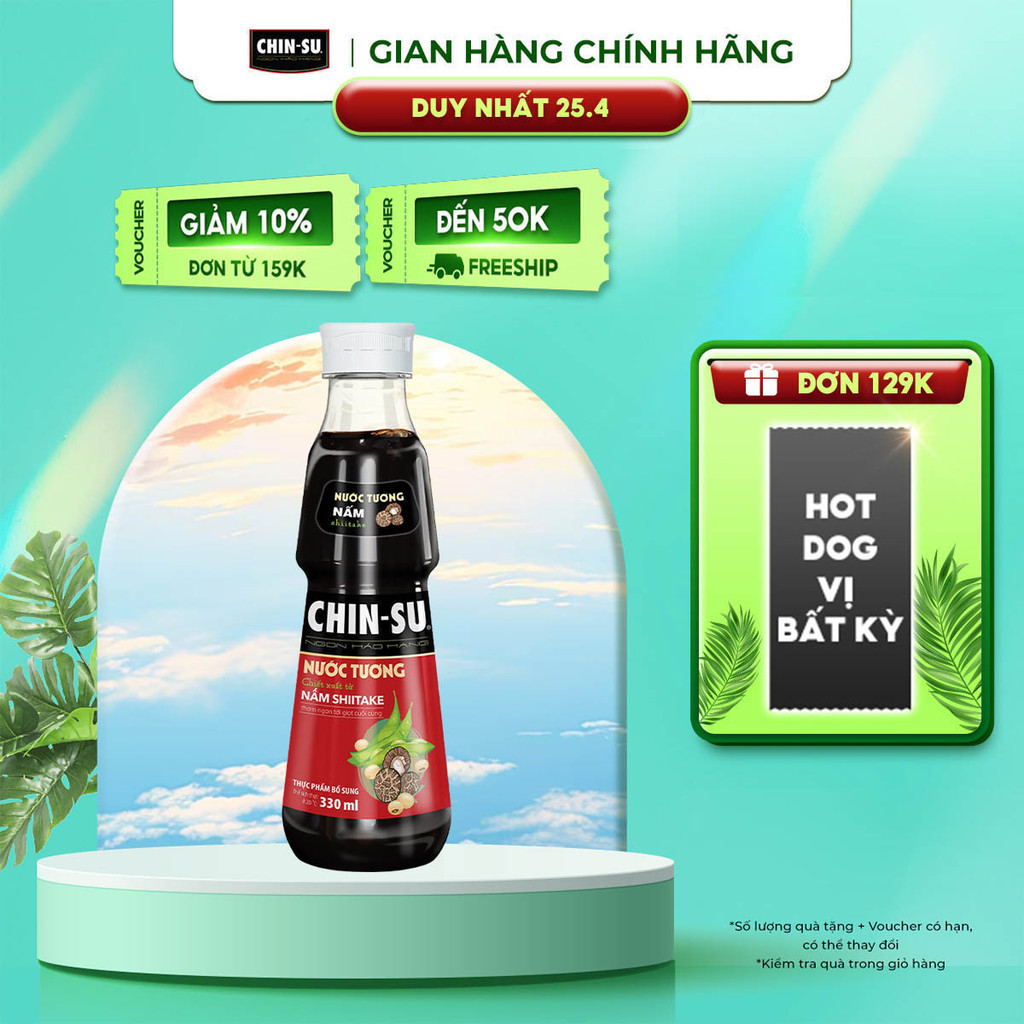 Nước Tương CHIN-SU Nấm Shiitake Chai 330ml | Shopee Việt Nam