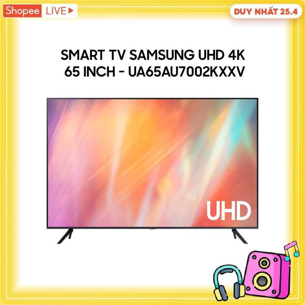 Smart TV Samsung UHD 4K 65 inch UA65AU7002KXXV ] | Shopee Việt Nam