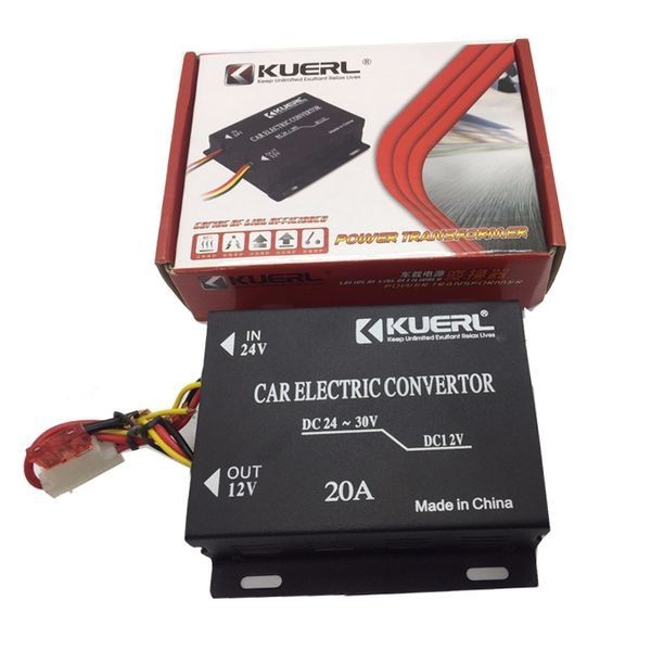 Bộ đổi nguồn 24V-12V chính hãng Kuerl 15A, 30A dành cho ô tô | Shopee Việt Nam