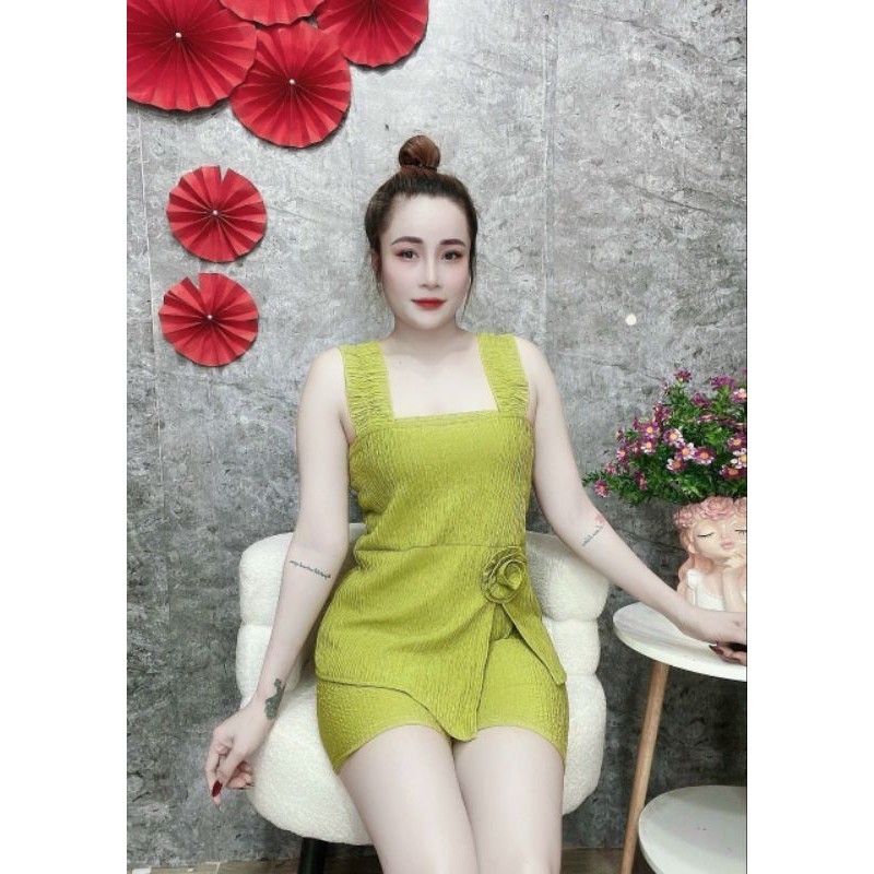 bộ đùi xốp nhật nhún vai nơ giữa 40_65kg | Shopee Việt Nam