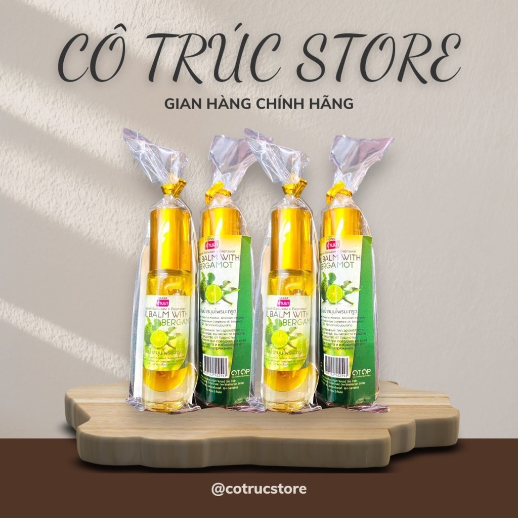 [CHÍNH HÃNG] Dầu Bi Lăn Chanh Thảo Dược Otop Oil Balm With Herb Thái ...
