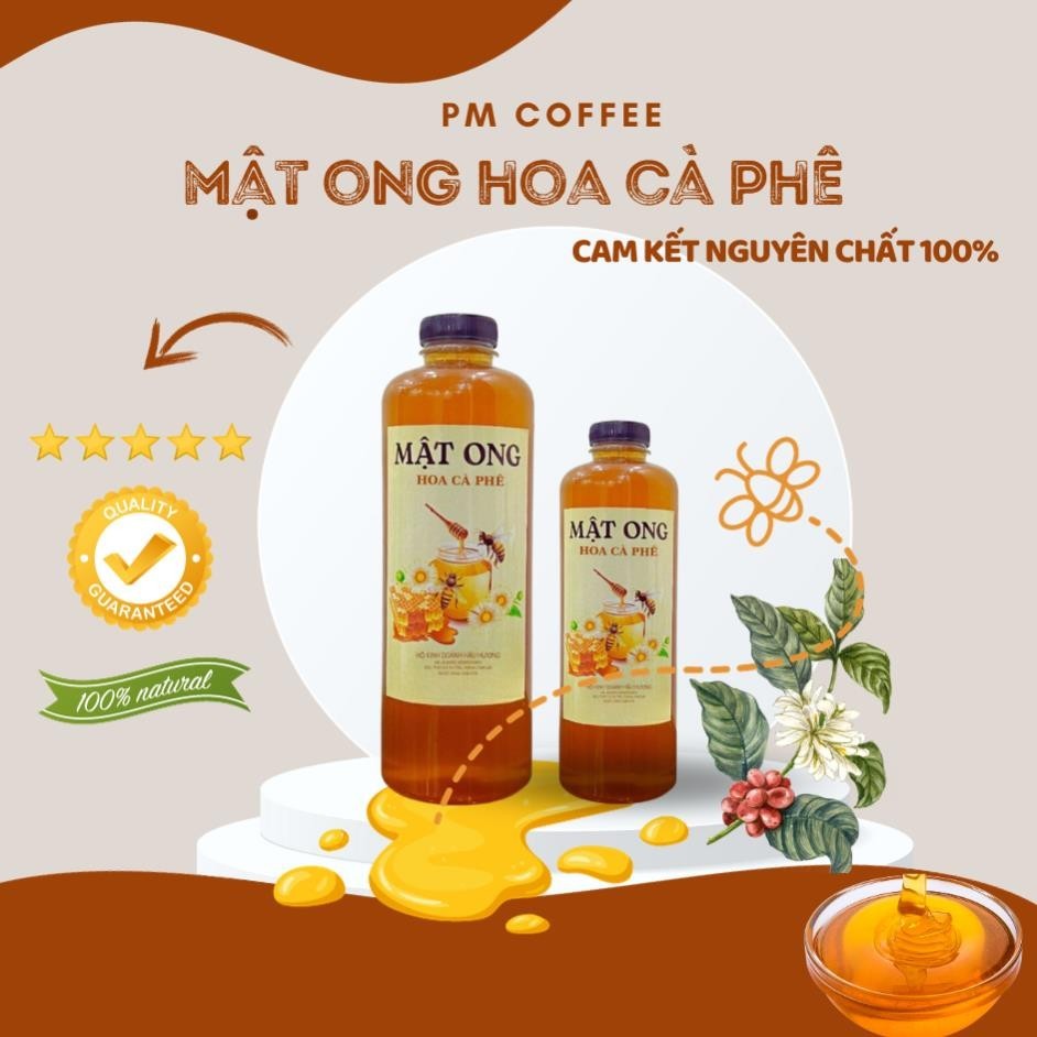 Mật Ong Hoa Cà Phê Dak Lak Nguyên Chất PM 1 Lít | Shopee Việt Nam