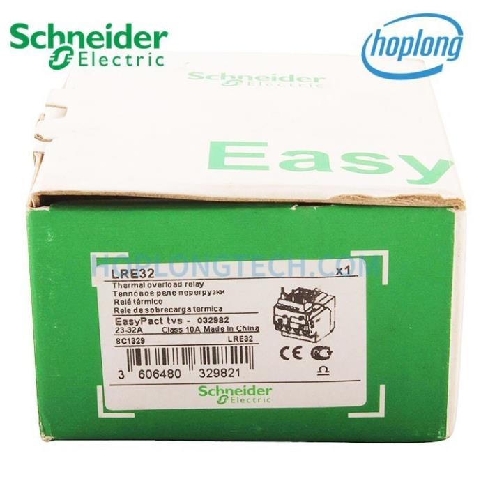Rơ le nhiệt LRE32 dải cài đặt 23-32A dùng cho khởi LC1E25-38 SCHNEIDER ...