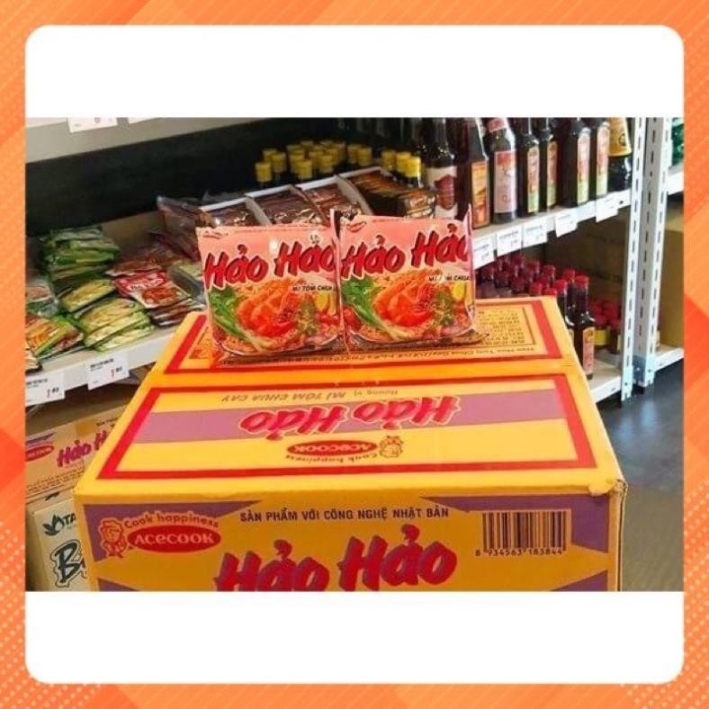 Thùng Mì Tôm 30 Gói Hảo Hảo chua cay,75gam ,thiếu gói muối mỡ(Lưu ý ko ...