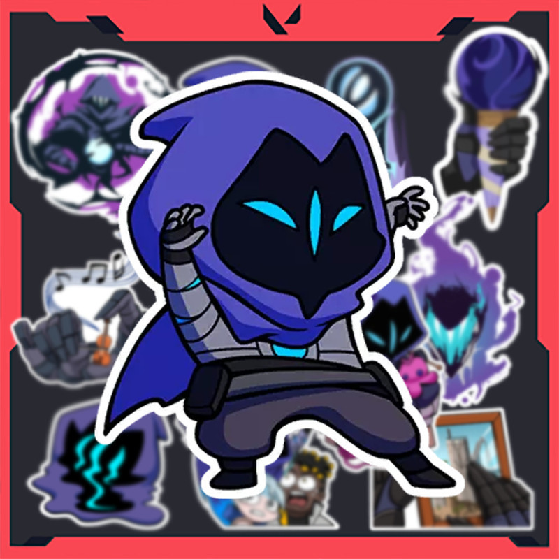 Sticker Valorant - Hình dán Agent Omen (set 11 hình) | Shopee Việt Nam