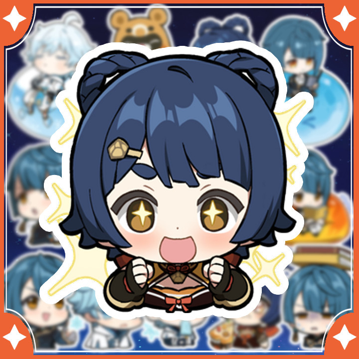 [Genshin Impact] Sticker Xiangling, Xingqiu, Chongyun - Hình dán chibi ...