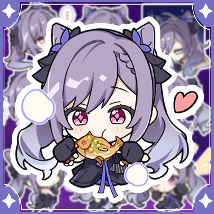 [Genshin Impact] Sticker Keqing - Hình dán chibi keqing | Shopee Việt Nam