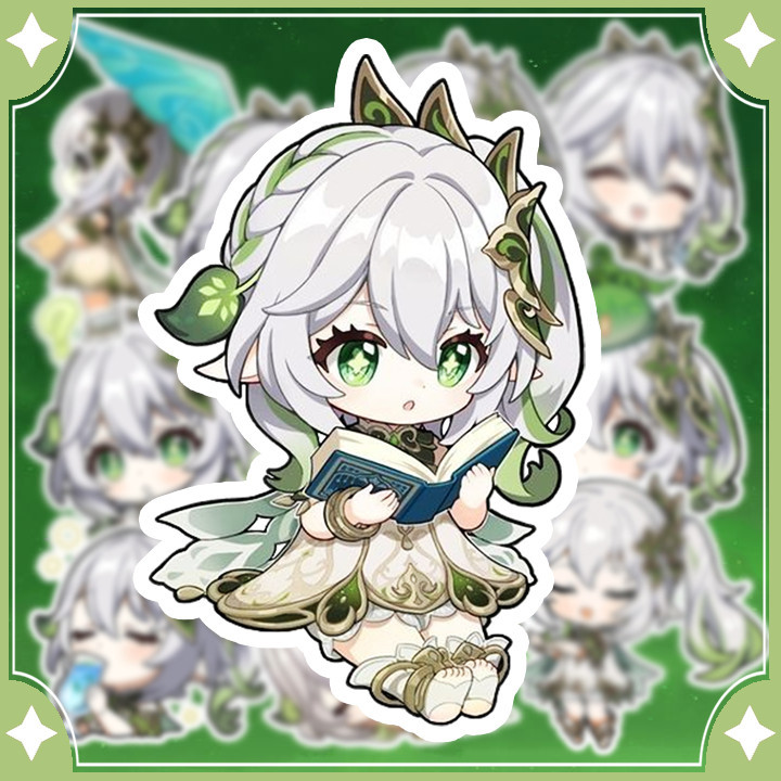 [Genshin Impact] Sticker Nahida - Hình dán chibi nahida ( set 12 hình ...
