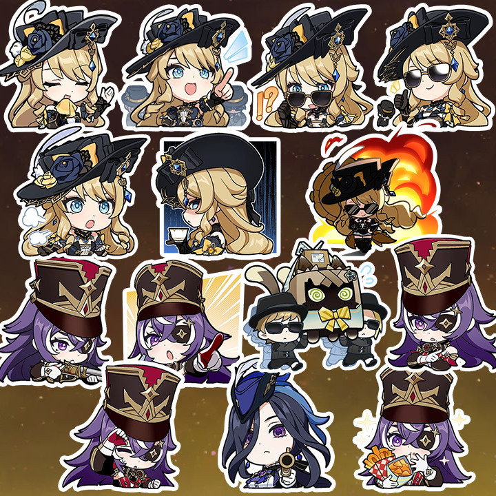 [Genshin Impact] Sticker Furina, Charlotte, Navia, Chevreuse và ...