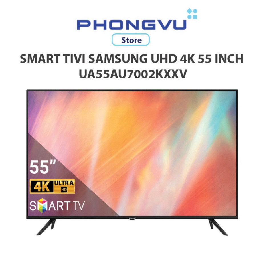 Smart Tivi Samsung 4K UHD 55 inch UA55AU7002 - Bảo hành 24 tháng ...
