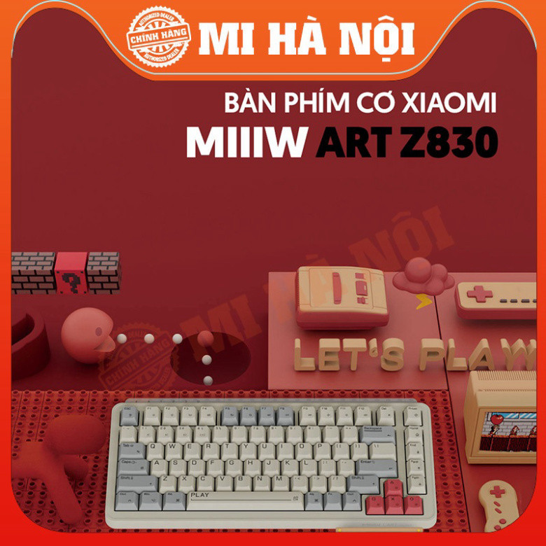Media Bàn phím cơ MiiiW ART Z830 – Không dây, Switch Gateron G Pro, RGB, Hotswap, Gasket mount ...