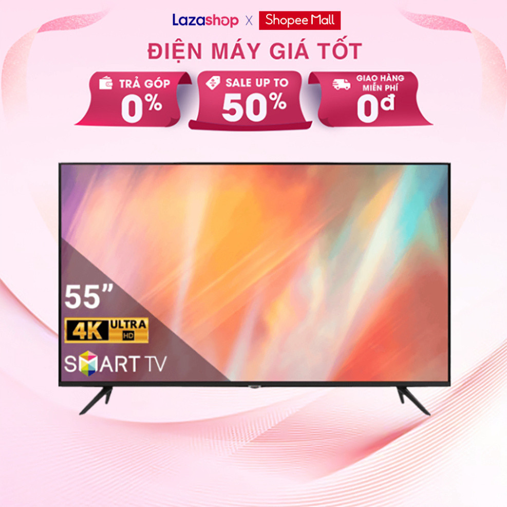 Smart SAMSUNG TV UHD 4K 55 inch UA55AU7002 - 55AU7002 - Hàng chính hãng ...