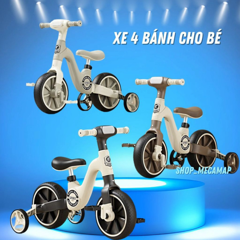 Xe đạp 3 bánh cho trẻ em XE HAPPY BABY - thăng bằng đa năng 3in1 có đèn ...