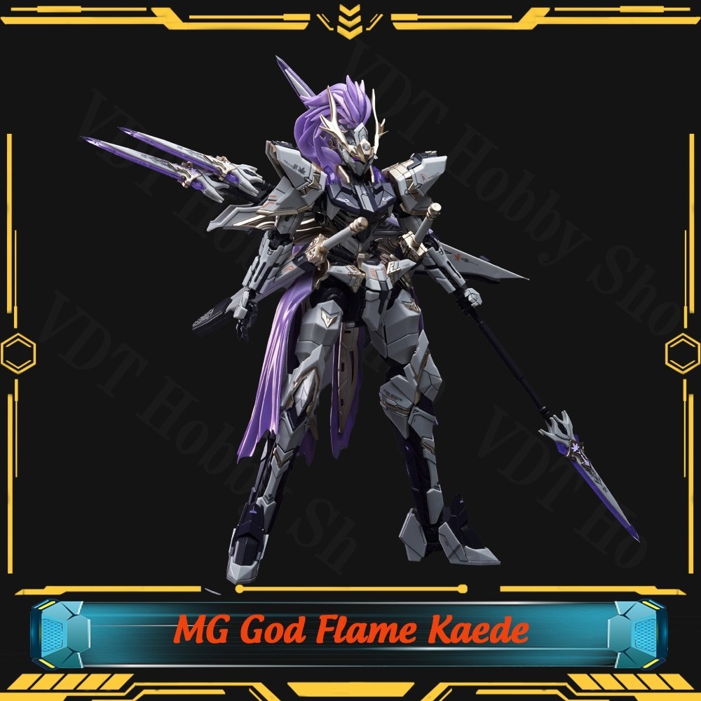 Mô hình lắp ráp MG God Flame Kaede ( tặng kèm base và decal nước ...