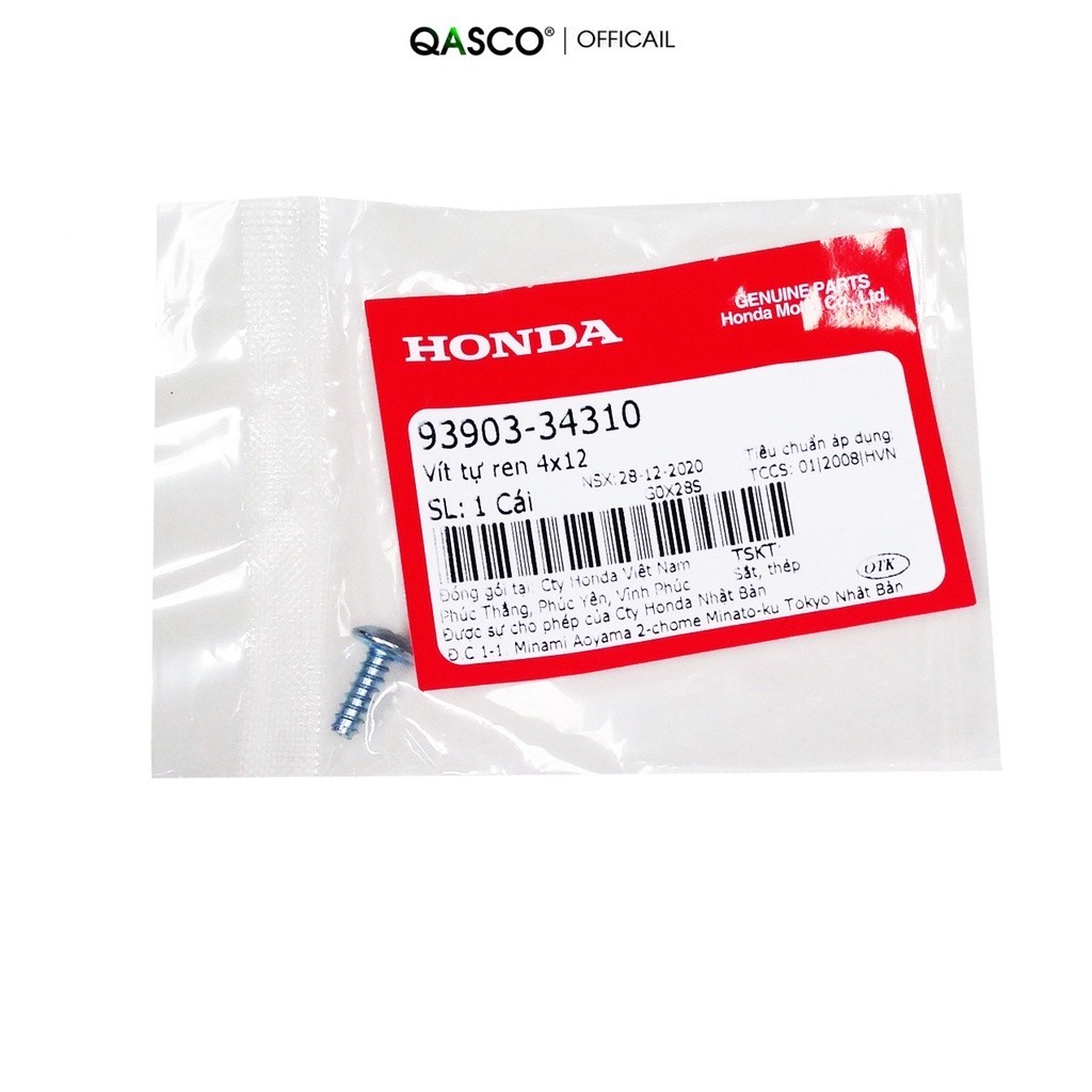 [HONDA] Vít tự ren nhiều dòng xe 4x12 (9390334310) (1349) | Shopee Việt Nam