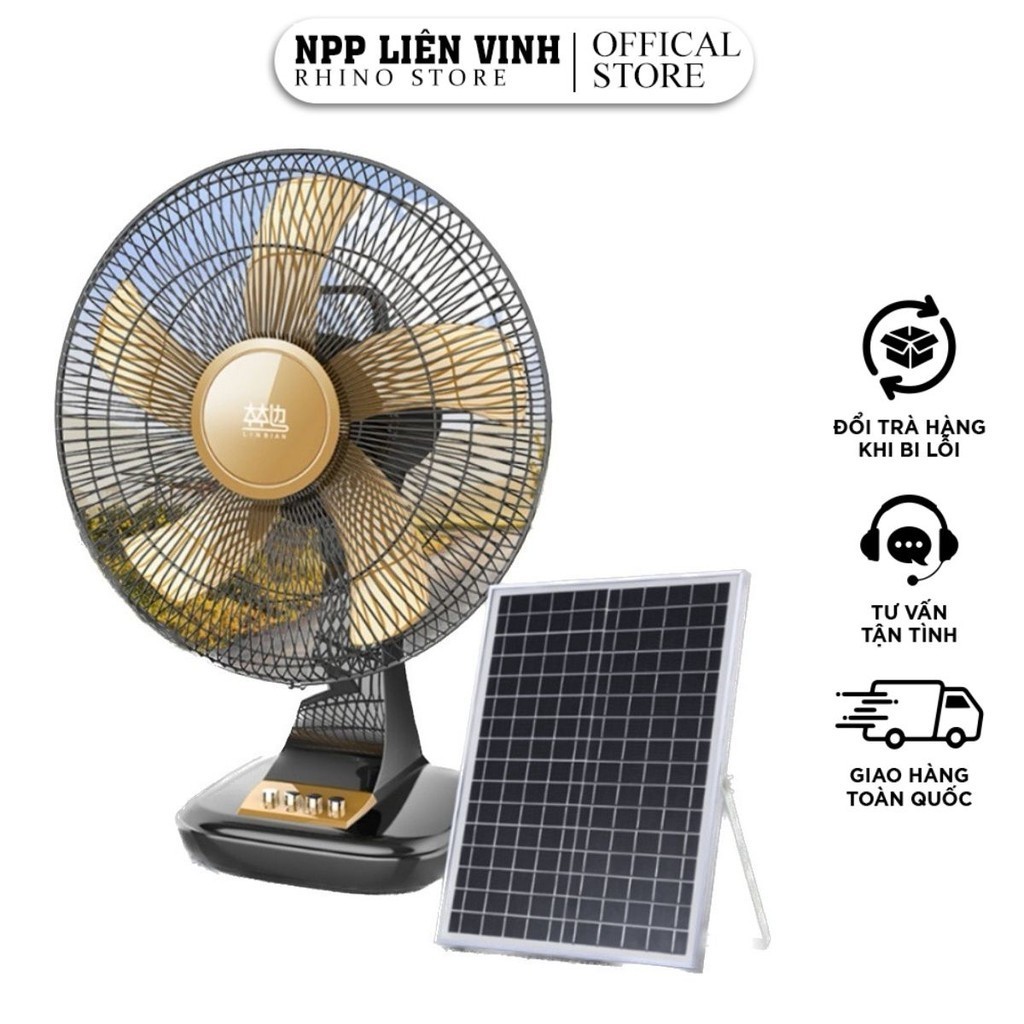 Quạt tích điện để bàn dùng pin sạc 12V 8000mAh Linbian dùng liên từ từ ...