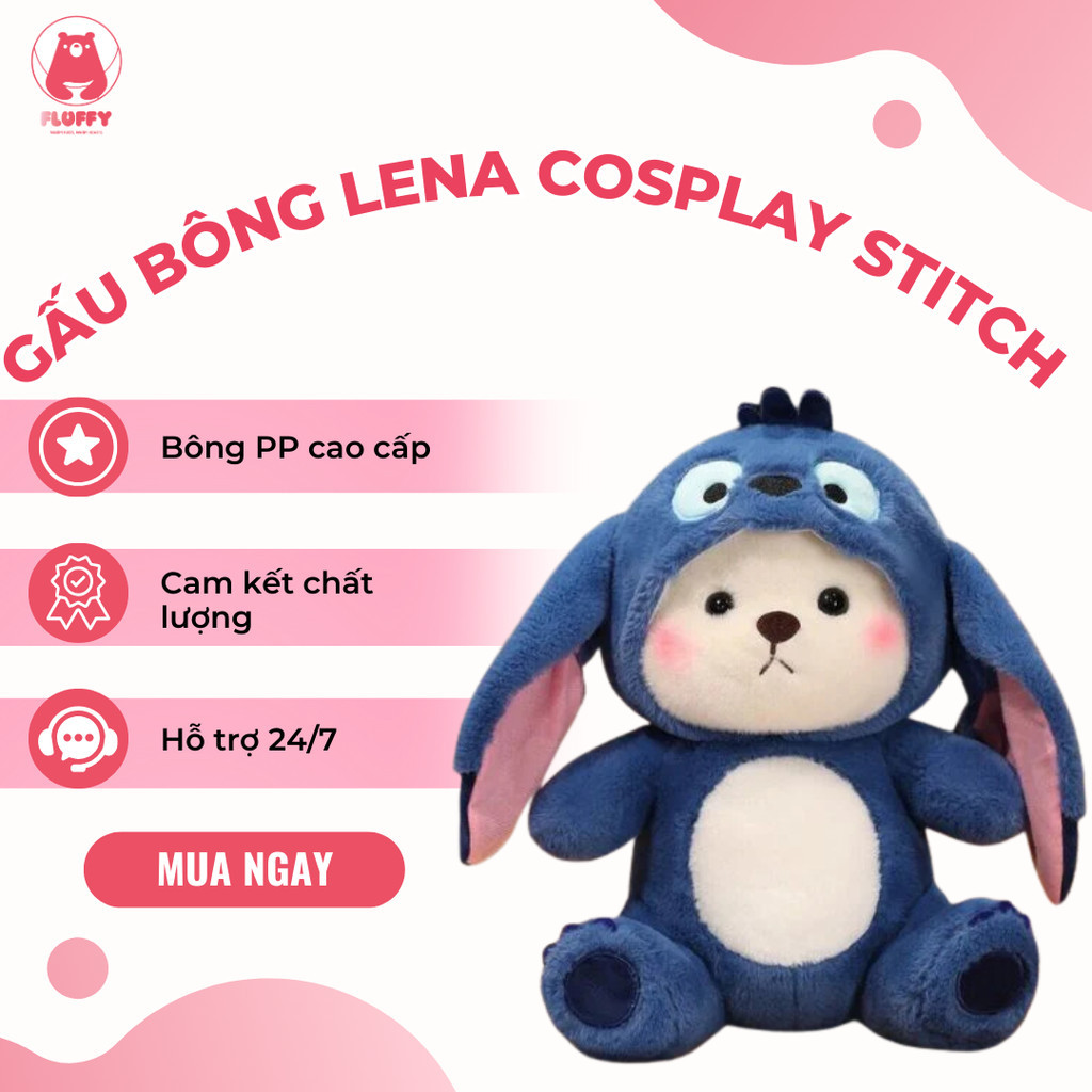 Gấu bông Lena cosplay stitch | Shopee Việt Nam