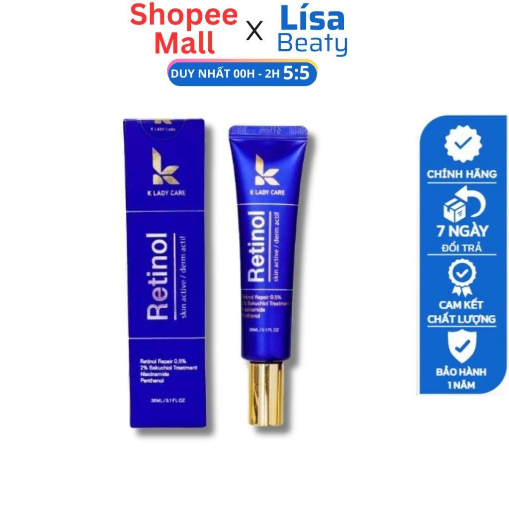 Kem dưỡng Retinol , Chống Lão Hóa Retinol Repair 0.5% Folio K Lady Care 30ML | Shopee Việt Nam