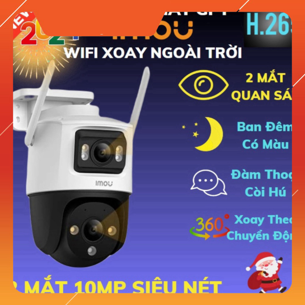Camera Wifi IMOU Ngoài Trời 2 Mắt Quan Sát CRUISER DUAL, Xoay 360 độ 6MP 10MP 4MP S41FEP S21FEP ...
