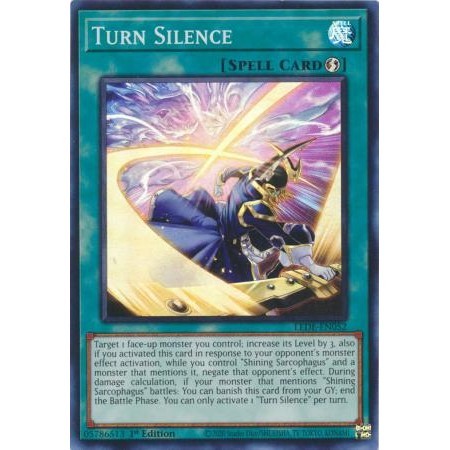 [ Bài Yugioh Chính Hãng ] Turn Silence - LEDE-EN052 - Super Rare 1st ...