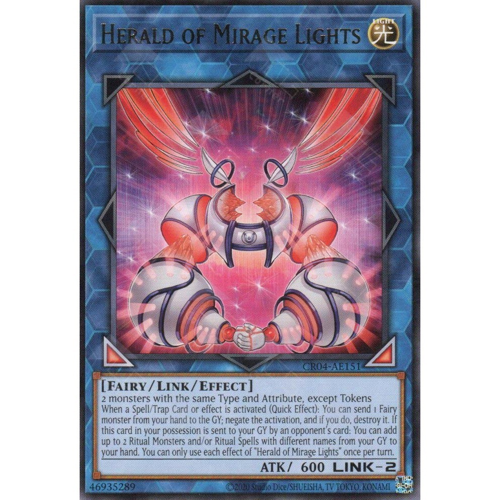 [ Bài Yugioh Chính Hãng ] CR04-AE151 Herald of Mirage Lights - Rare ...