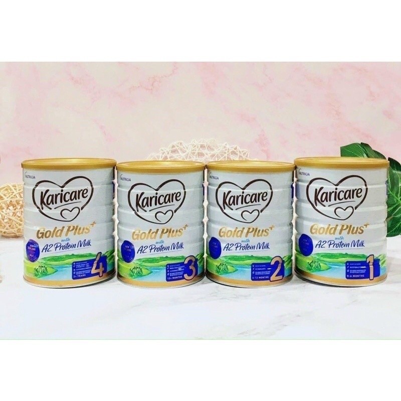 Sữa Karicare đạm A2 Gold Plus+ Úc đủ số 1-2-3-4 900gram (Date 2025 ...