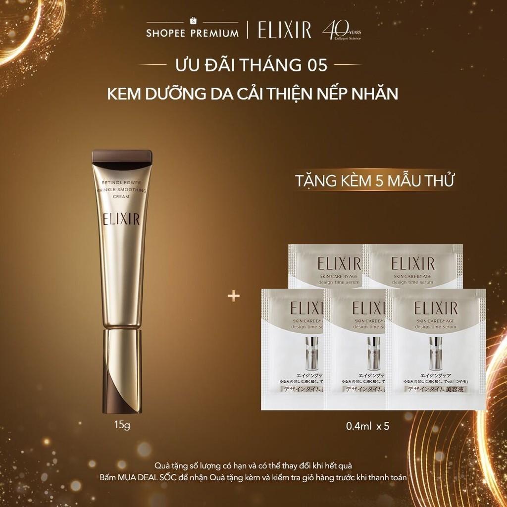 Kem dưỡng da cải thiện nếp nhăn vượt trội ELIXIR RETINOL POWER WRINKLE ...