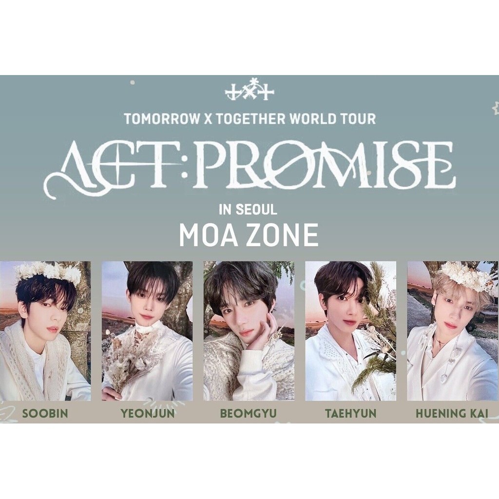 TXT ACT: PROMISE IN SEOUL MOA ZONE OFFICIAL PHOTO CARD TOMORROW X TOGETHER / SOOBIN YEONJUN ...