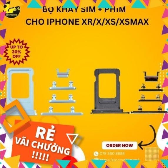 Khay Sim + Bộ Phím Thay Thế Cho iP XR/X/XS/XSMAX- Hàng Mới 100% DGG | Shopee Việt Nam