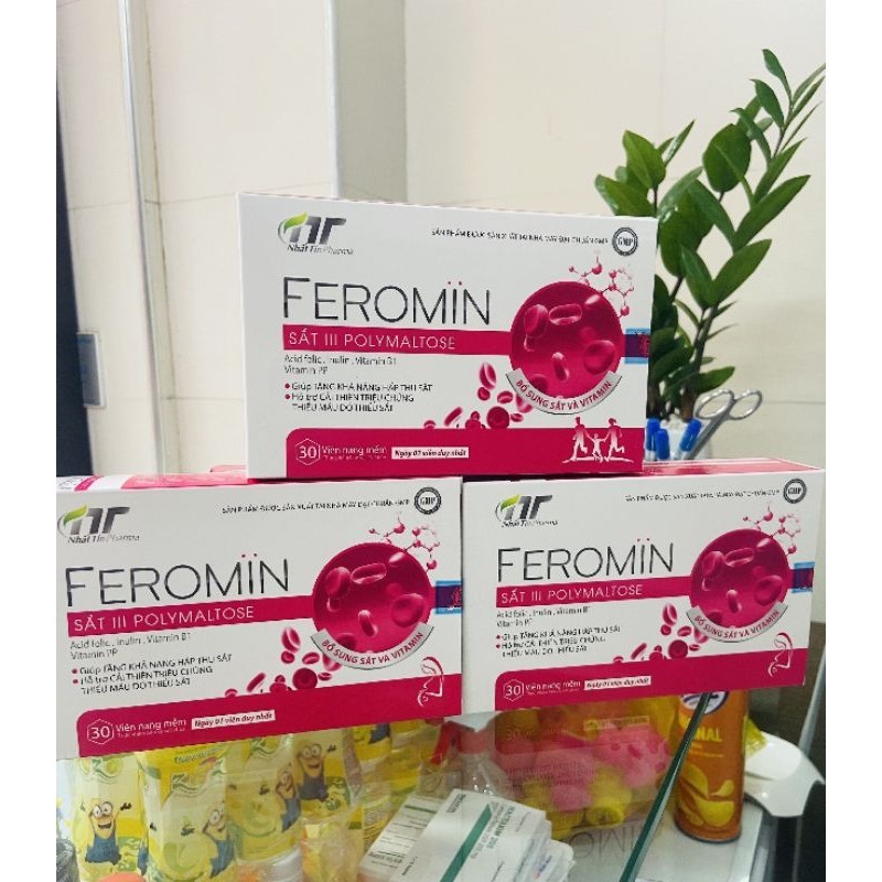 Viên uống FEROMIN Săt III Polymaltose bổ sung sắt và vitamin | Shopee ...