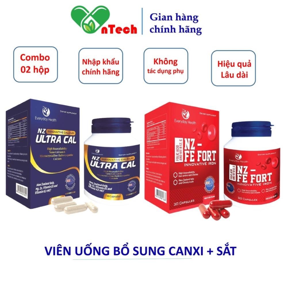 Combo Viên uống Everyday Health NZ - FE FORT + Everyday Health NZ ...