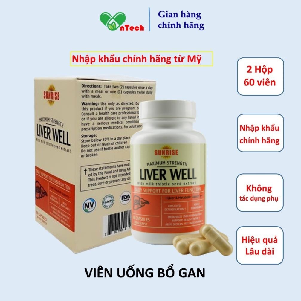 Bổ gan Best Life LIVER WELL giúp hạ men gan bảo vệ tế bào gan tăng ...