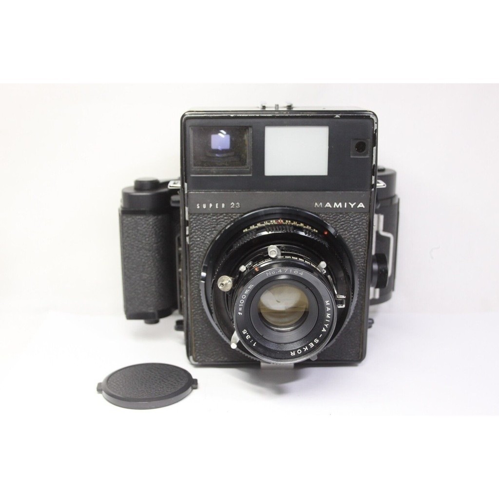 Mamiya Press Super 23 Film Camera Sekor 100mm F3.5 Lens 6x7 Film Back ...