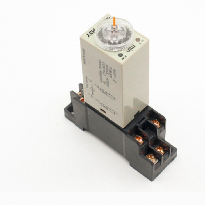 999 Timer mini H3Y-2, rơ le thời gian 8 chân dẹp nhỏ điện áp 12VDC, 24VDC, 220VAC tặng kèm chân ...