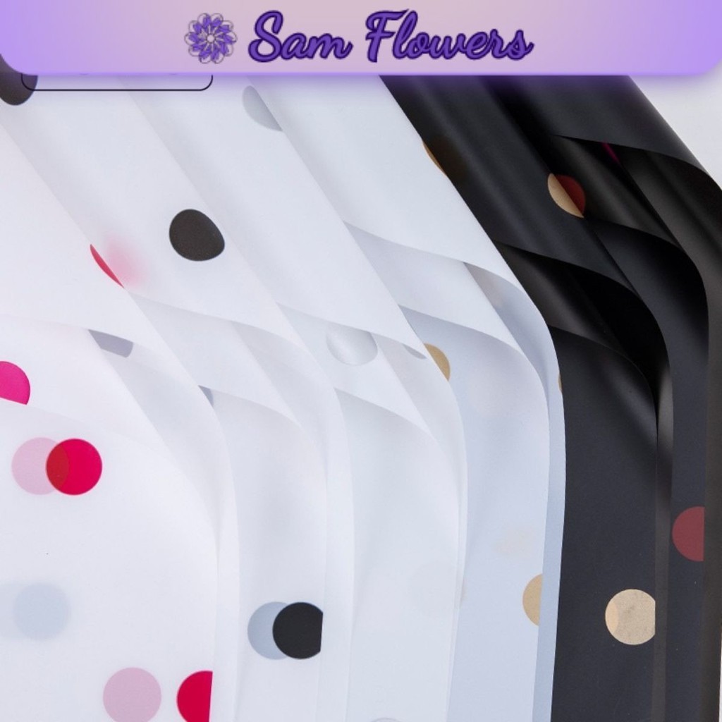 Giấy Gói Hoa Chấm Bi Khổ 58x58cm Tập 20 Tờ, Giấy Loại 1 - Sam Flowers | Shopee Việt Nam