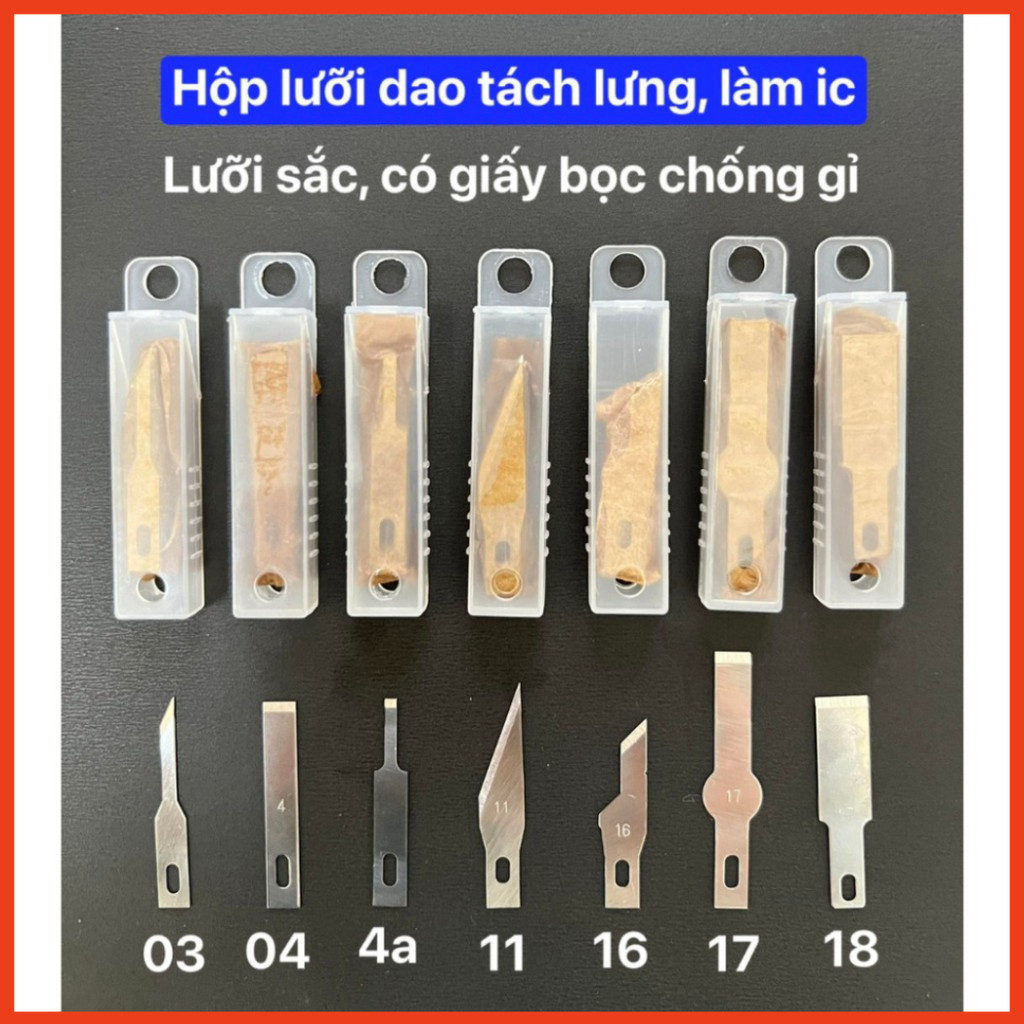 Lưỡi dao làm lưng, cạo keo ic | Loại chuẩn | Giá rẻ | Shopee Việt Nam