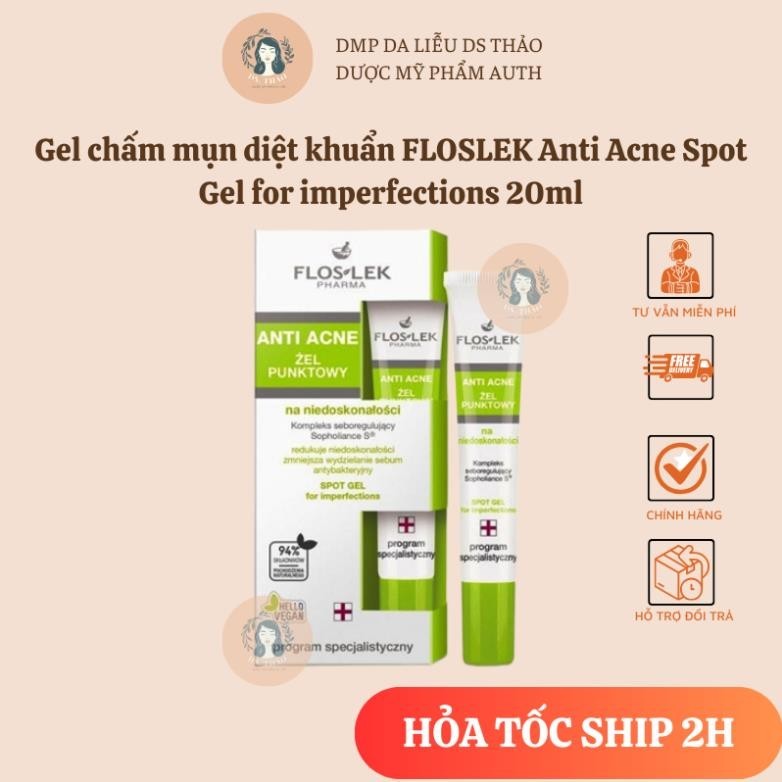 Gel Chấm Mụn Diệt Khuẩn Floslek Anti Acne Spot Gel For Imperfections