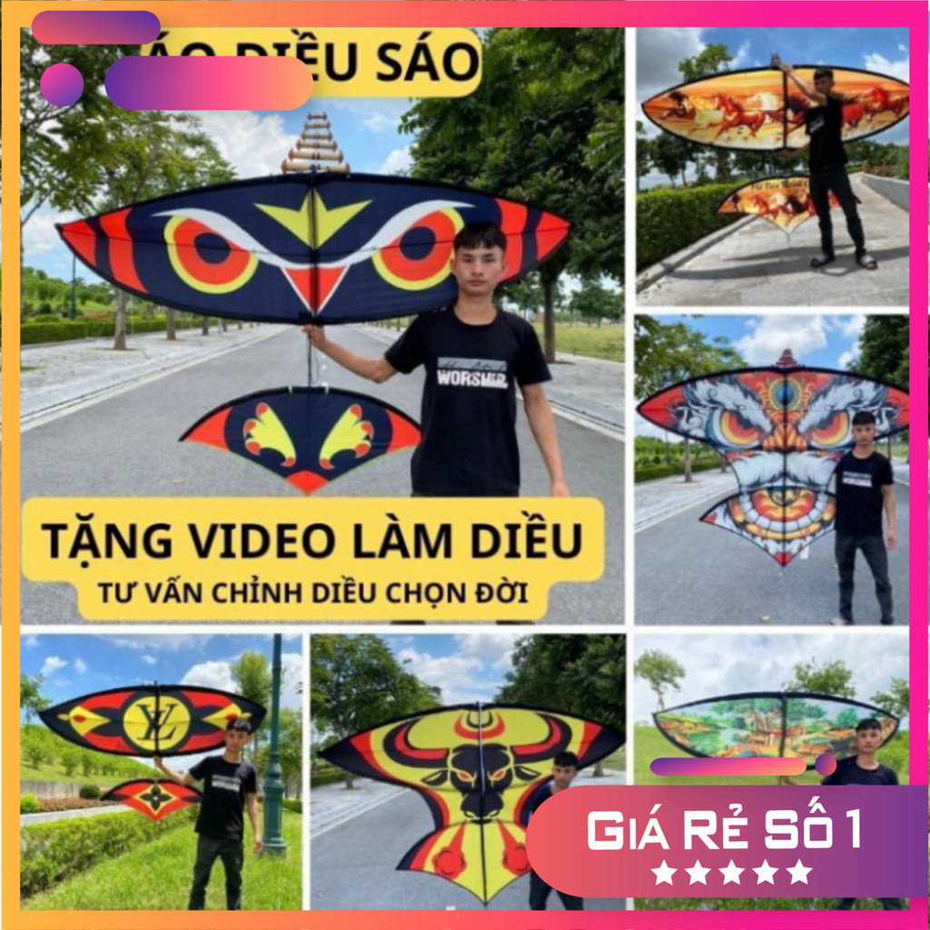 Áo diều sáo mini 2m giá rẻ diều sáo lắp ghép 1m 1m5 2m 2m5 3m giá rẻ ...