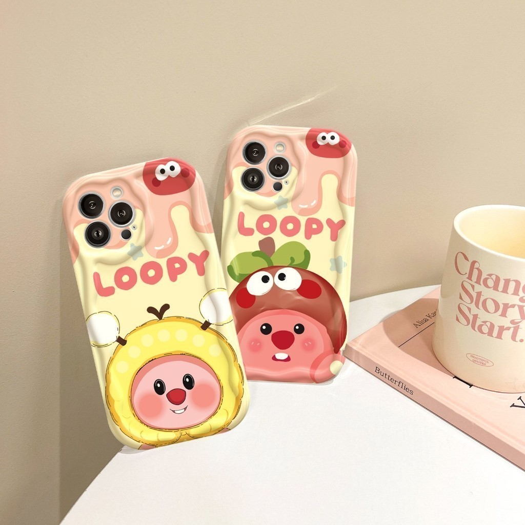Ốp Lưng iPhone Loopy Fruit Viền Sóng Nổi, Chống Sốc, Bảo Vệ Camera - iP 6/6s/7/8/Plus/X/XS/XR/11 ...