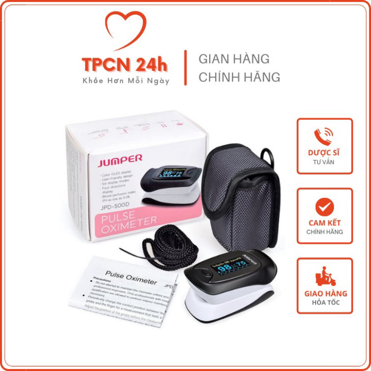 Máy đo SPO2 Jumper JPD-500D - Máy đo nồng độ oxy trong máu và nhịp tim ...