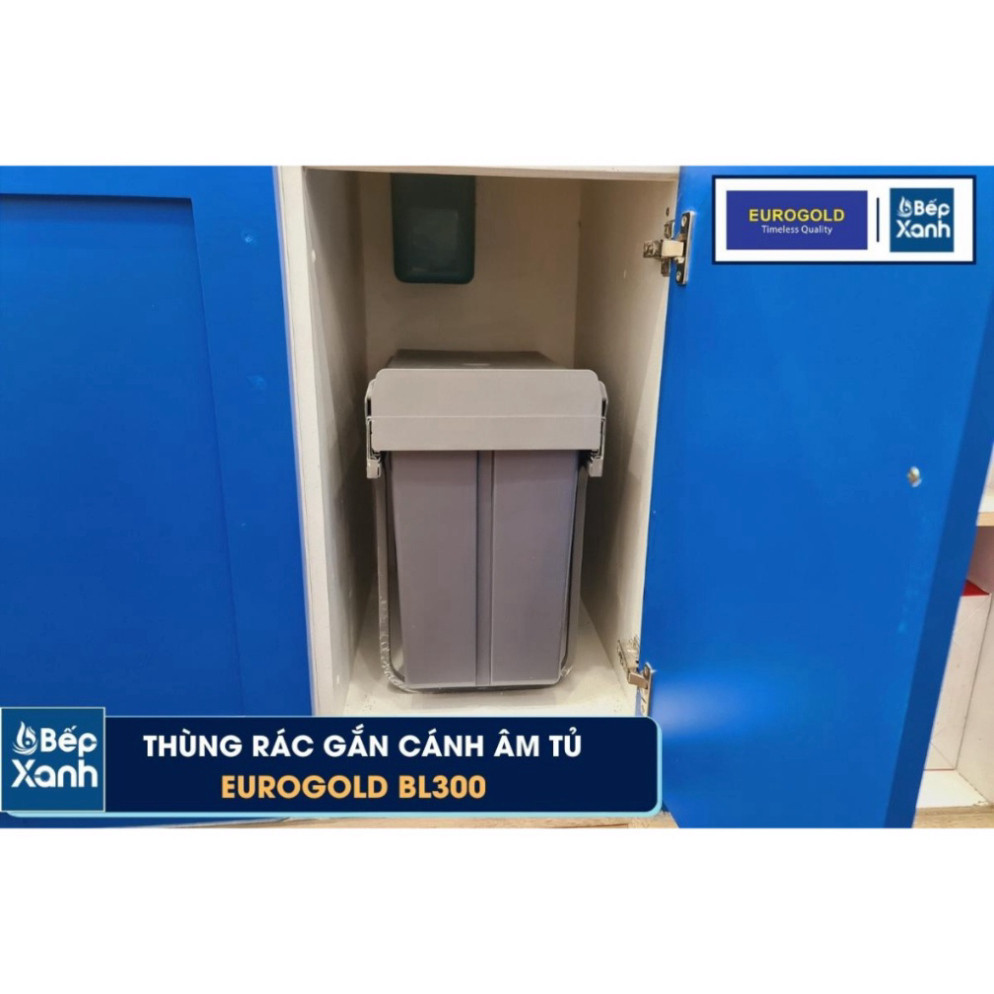 THÙNG RÁC ĐÔI ÂM TỦ CAO CẤP, GẮN CÁNH TỦ BẾP BL300, BL400 EUROGOLD ...