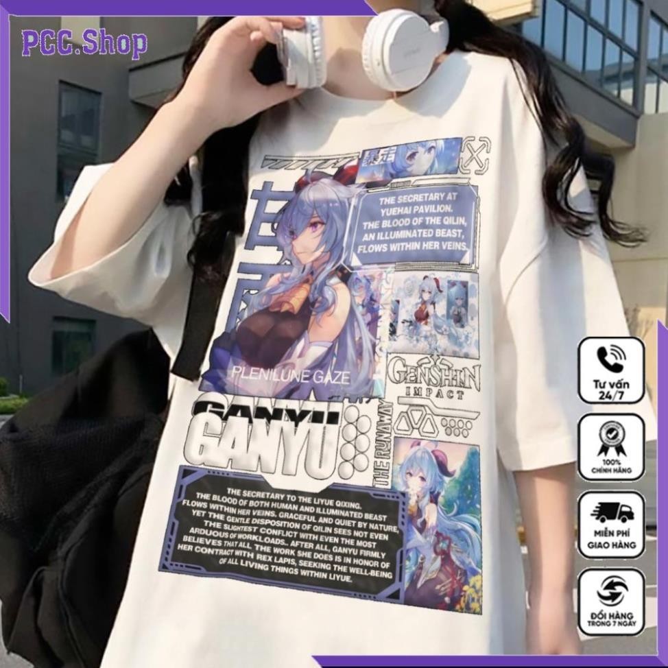 Áo phông Genshin Impact: Ganyu form unisex | Shopee Việt Nam