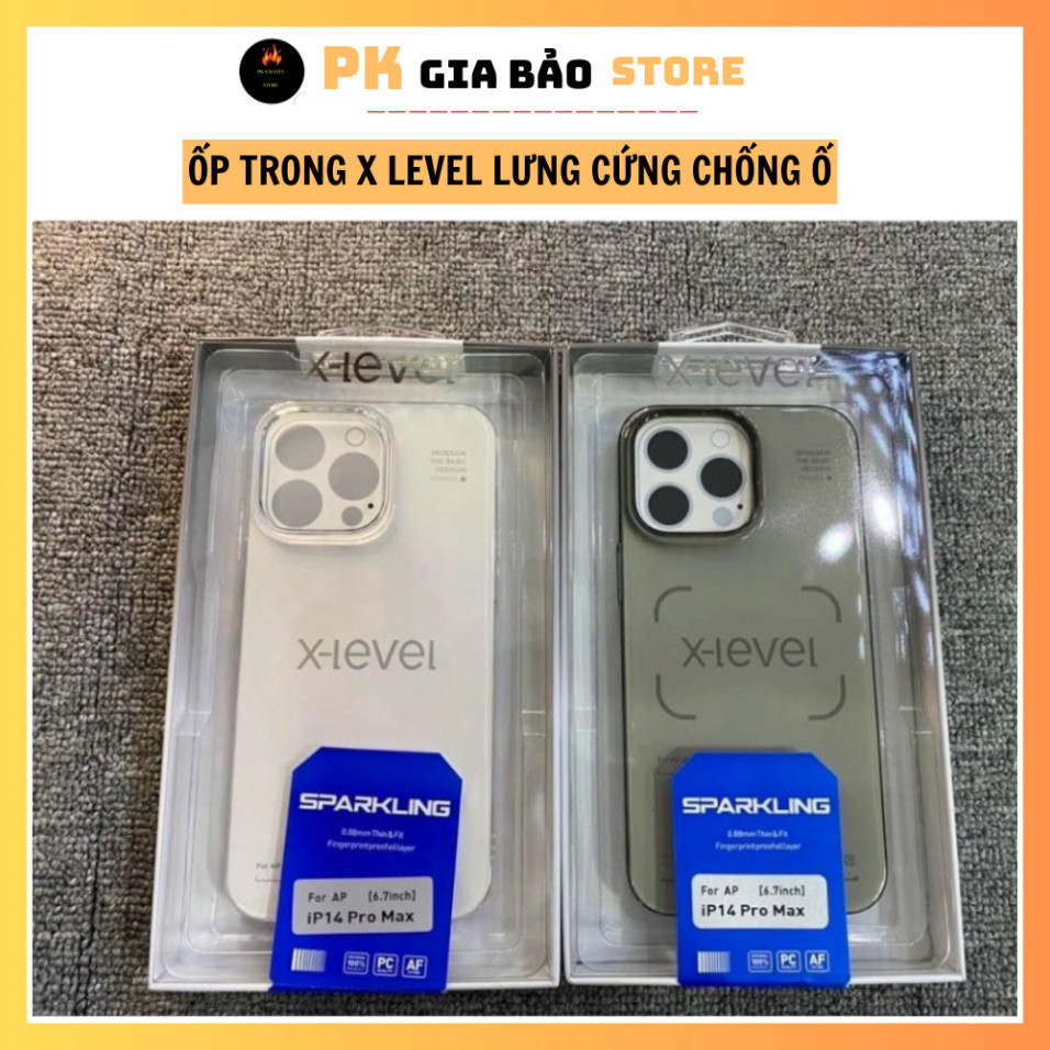 [đủ iphone 11-12-13-14-15-16 pro max plus ]Ốp trong xlevel lưng cứng trong siêu mỏng cho Chống ố ...