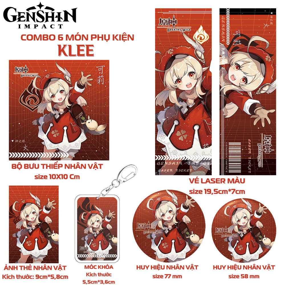 Bộ Combo Phụ Kiện 6 Món Móc Khóa, Bưu Thiếp, Vé Laser, Ảnh Thẻ & Tag ...