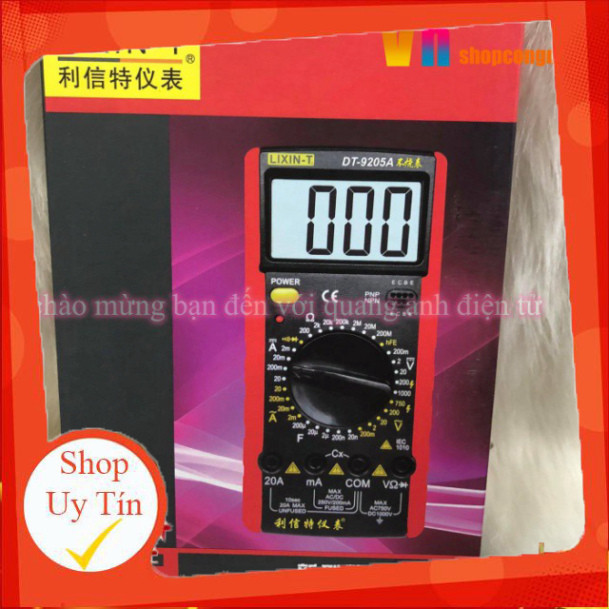 {loại 1} Đồng hồ vạn năng chính hãng FTIKE 9205A/ DT9205 đo dòng, tụ, trở (đã bao gồm pin ...