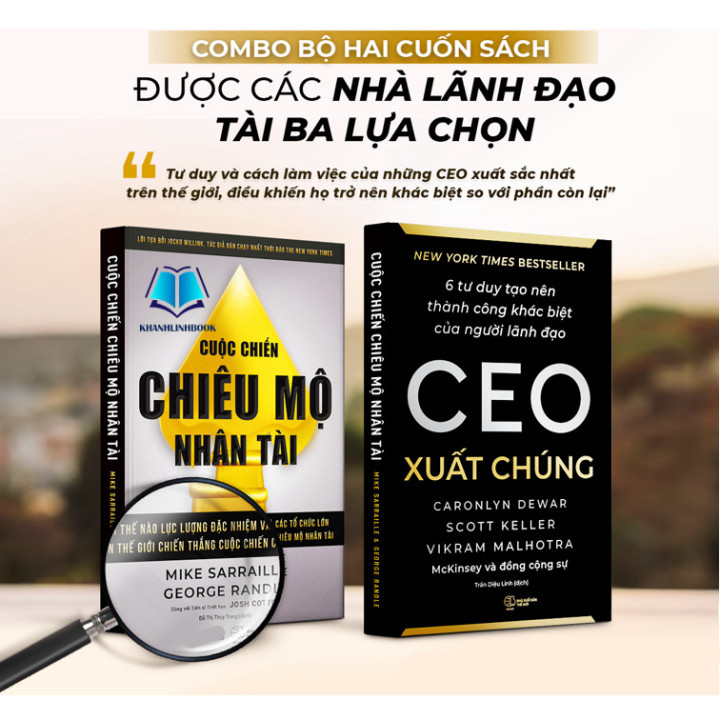 Sách - Combo 2c Cuộc chiến Chiêu mộ nhân tài + CEO xuất chúng (TCB ...