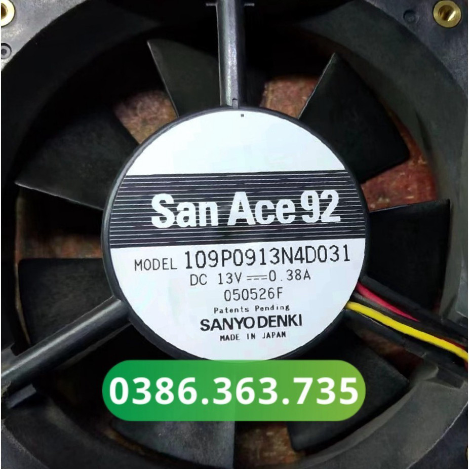 Quạt tản nhiệt Sanyo 9025 13V 0.38a 109p0913n4d031 9 Cm | Shopee Việt Nam